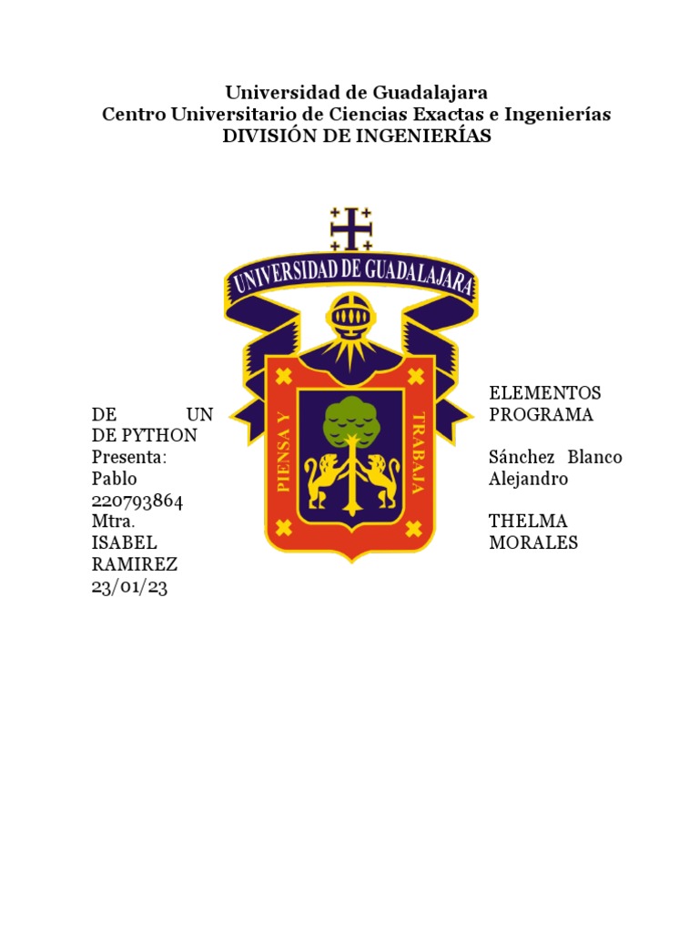 Actividad 1 Elementos Basicos de Un Programa | PDF | Python (lenguaje de programación ...
