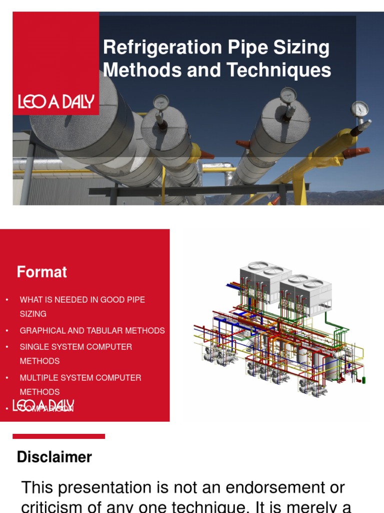 Refrigeration Pipe Sizing Methods and Techniques | PDF | Applied And ...