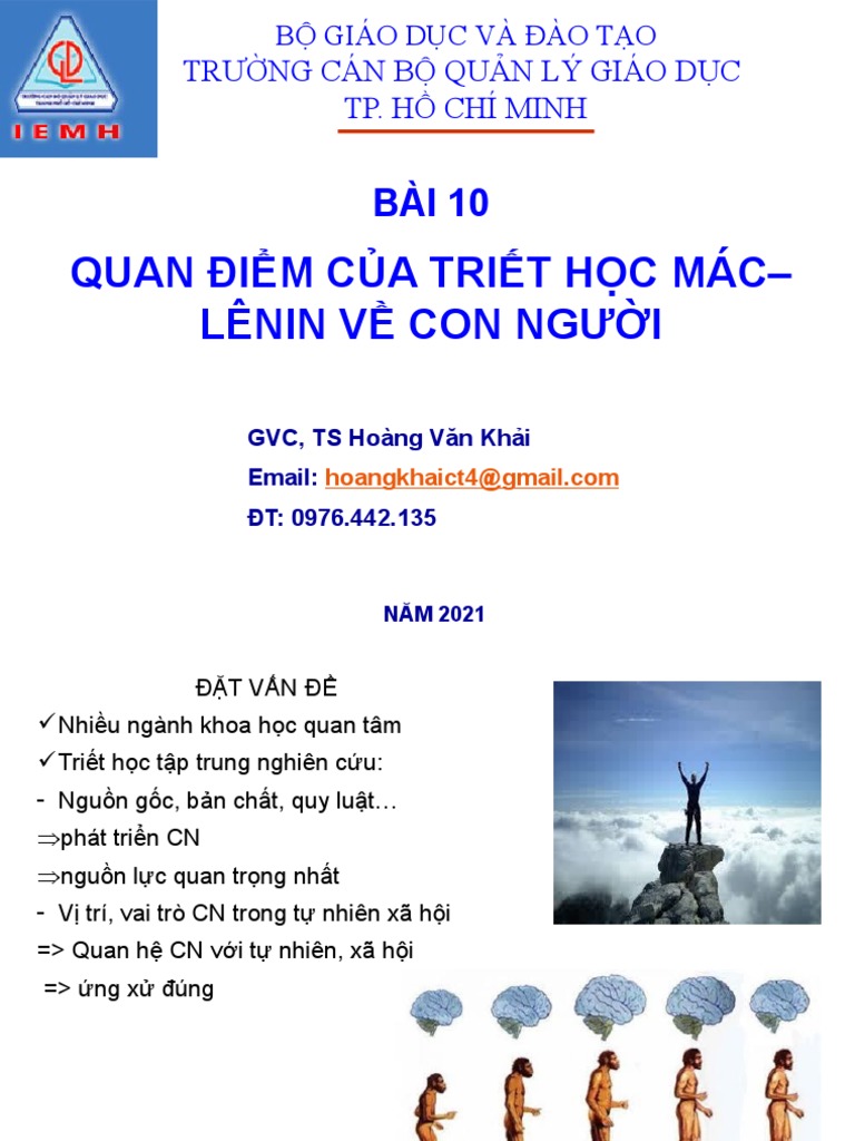 Triet Hoc Con Nguoi | PDF