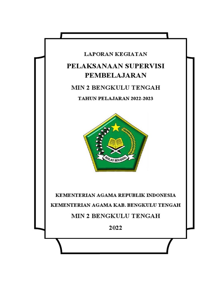 Contoh Laporan Pelaksanaan Supervisi Pembelajaran | PDF