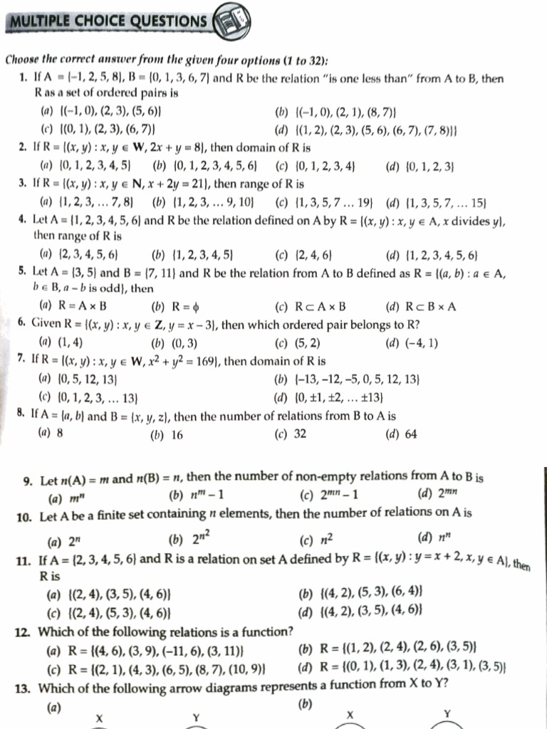 11 M Relation&Function | PDF | Function (Mathematics) | Mathematical Analysis