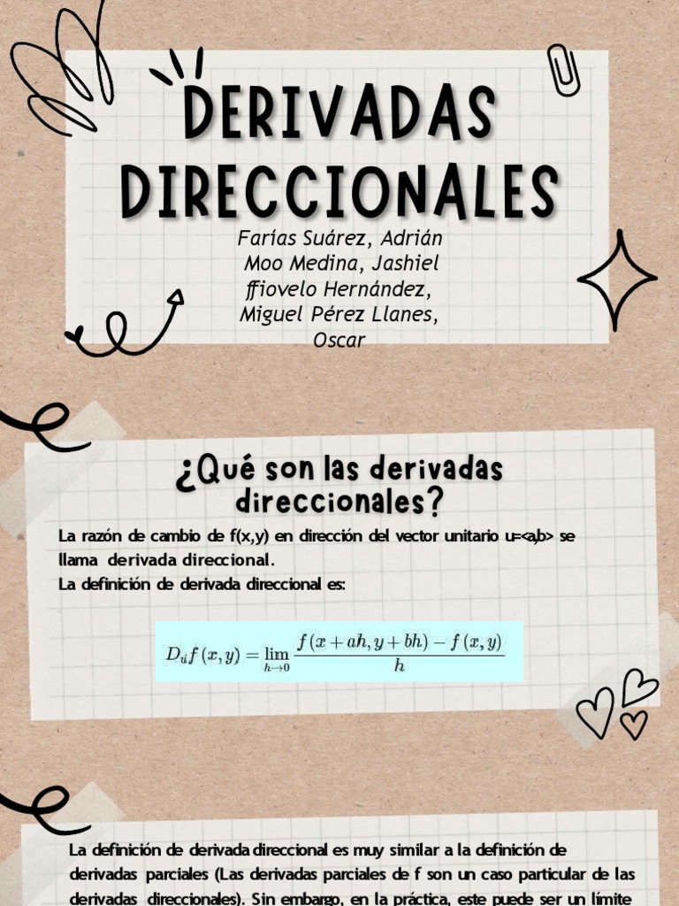 Derivadas Direccionales | PDF