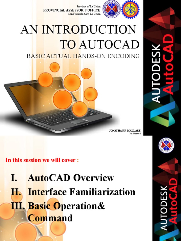 1 An Introduction To Autocad Basic Hands On Encoding Pdf Menu Computing Auto Cad