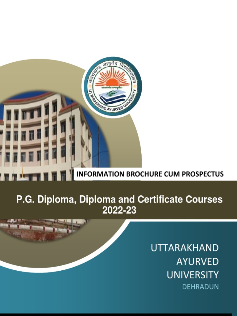 UAU Diploma & Certificate Courses 2022-23 | PDF | Ayurveda | University ...