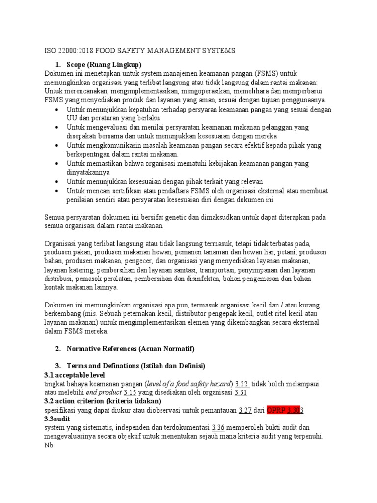 Iso 22000 .2018 | PDF