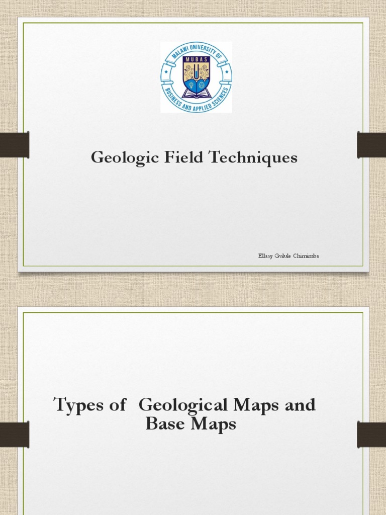 Types of Geological Maps Explained | PDF | Topography | Map