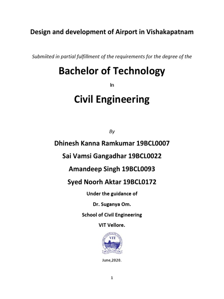 Transportation Project Report | PDF | Airport | Concrete