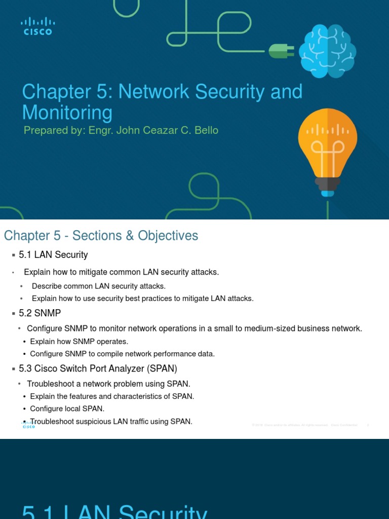 NET301 Chapter5 NetworkSecurityandMonitoring | PDF | Computer Network | Radius