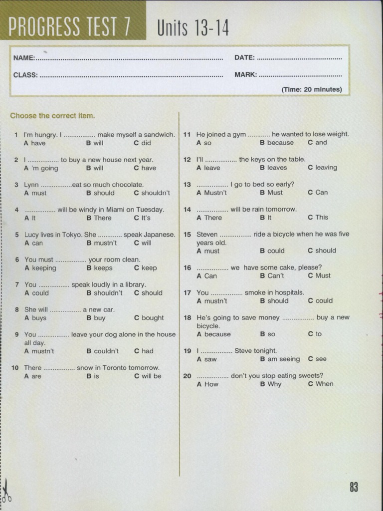Enterprise 1 - Grammar - 75-75 | PDF