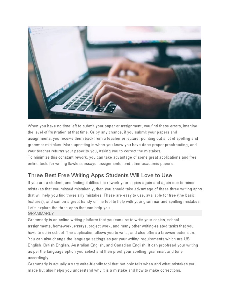 Best Free Writing Online Apps For Students! | PDF | Application ... Best Free Writing Online Apps For Students! | PDF | Application ...