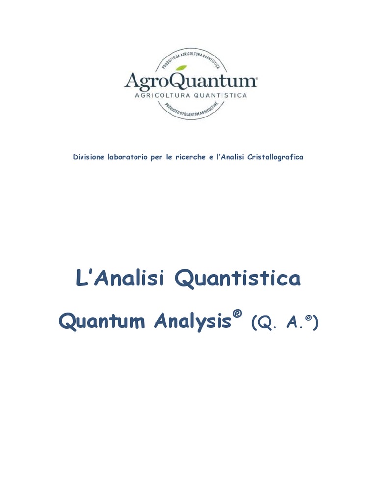 Quantum Analysis | PDF