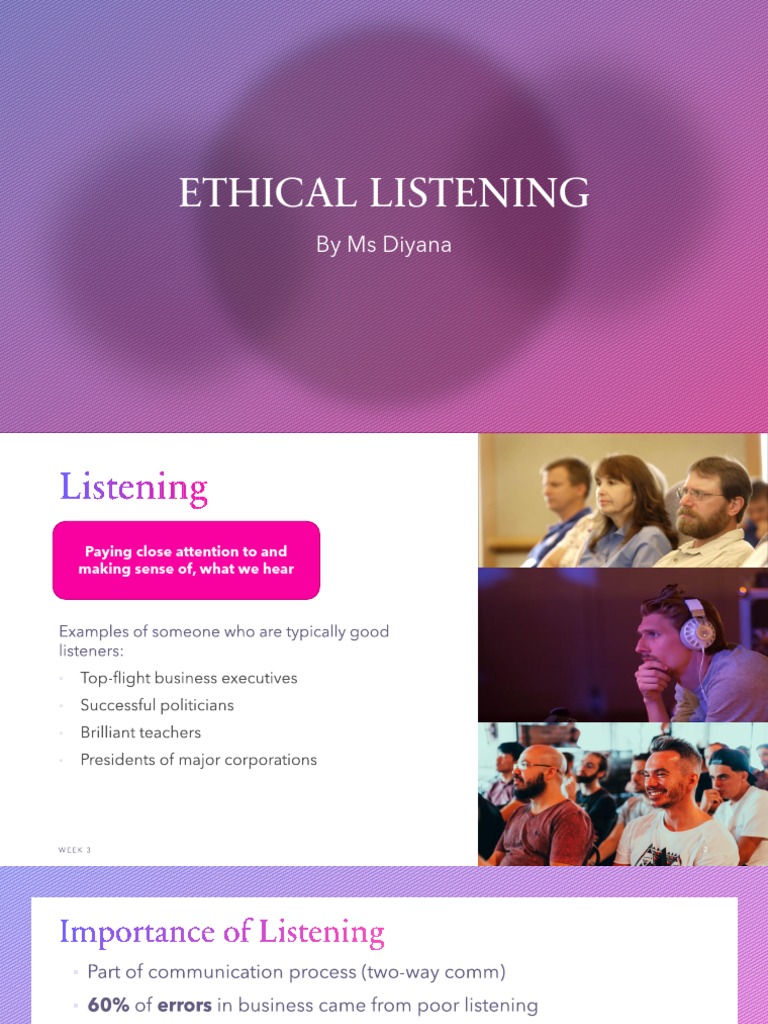 Ethical Listening in Communication | PDF