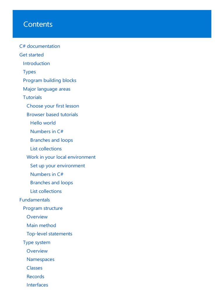 A Tour of C# - C# Guide | Download Free PDF | Parameter (Computer Programming) | C Sharp ...