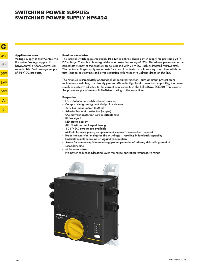 HP5424 en | Download Free PDF | Power Supply | Alternating Current
