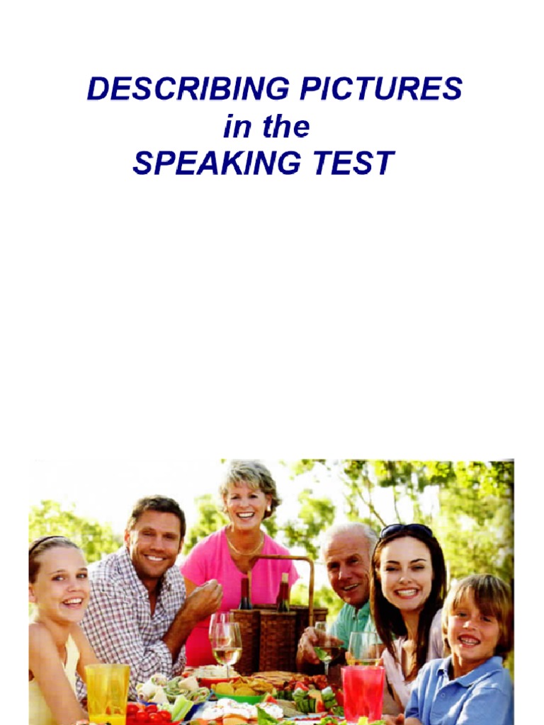 Describing Pictures in The Speaking Test 1 | PDF