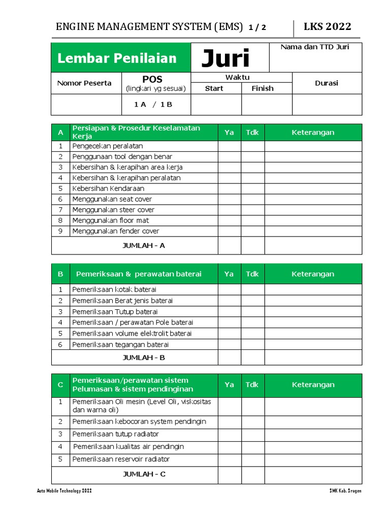 05 - EMS Lembar Juri | PDF
