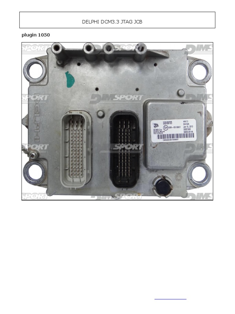 Delphi Dcm3.3 Jtag JCB | PDF | Computers | Technology & Engineering