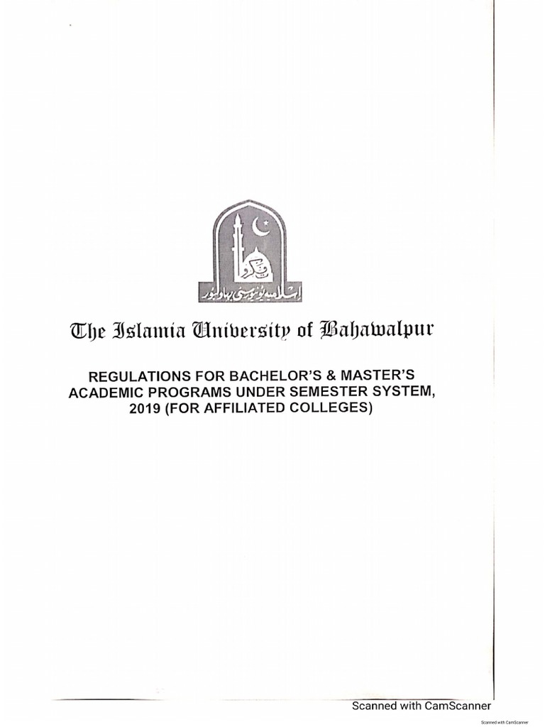 Semester System Rules For Affiliated College For Intake 2019 and ...