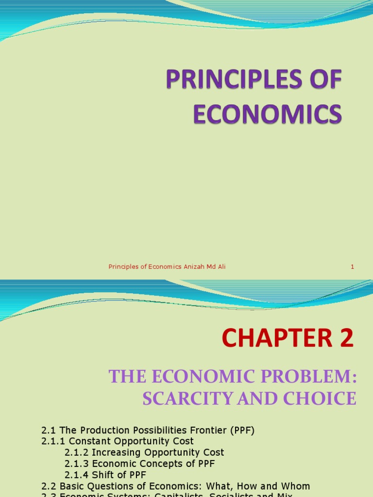 Scarcity and Choice in Economics | PDF | Economics | Economic System