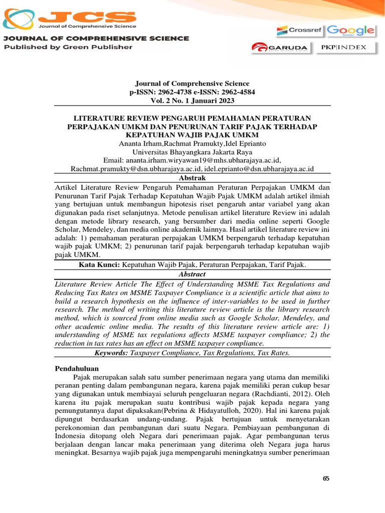 184-Article Text-701-1-10-20230103 | PDF | Bisnis | Ilmu Sosial