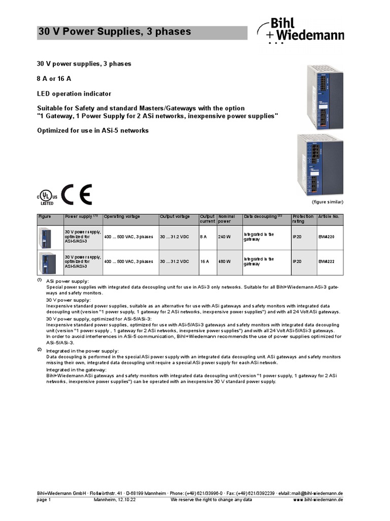 En Data Sheet 4220 4222 | PDF | Power Supply | Mains Electricity
