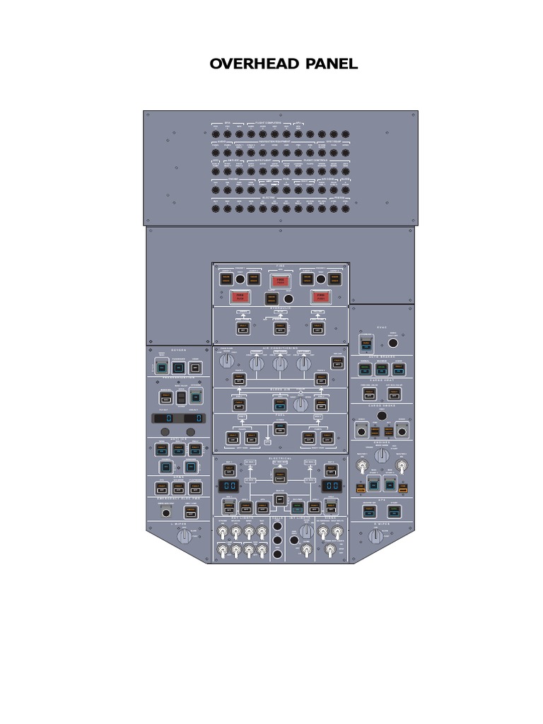 Overhead Panel: Decel Decel | PDF | Aviation | Aircraft