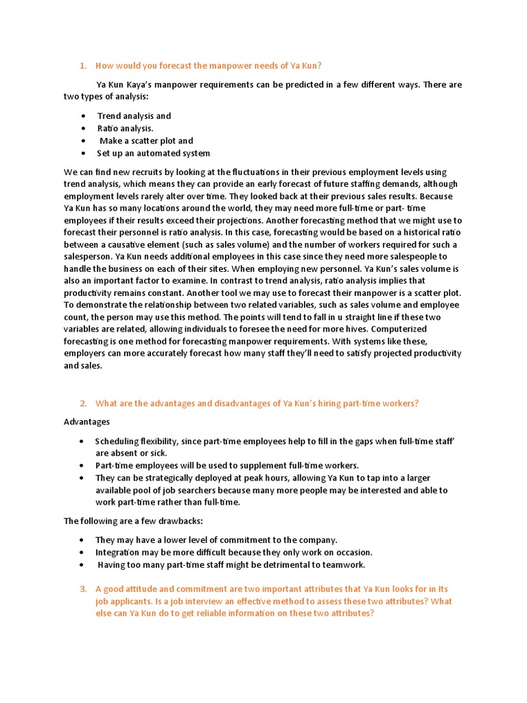 Serrano, Hazel - Case Study 2-Ya Kun Kaya International | PDF | Job ...