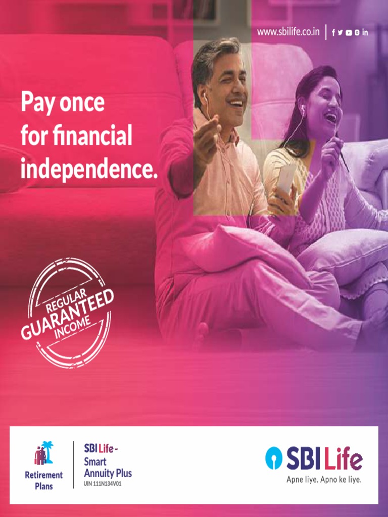 SBI Life - Smart Annuity Plus - Brochure 1 | PDF | Annuity (European ...