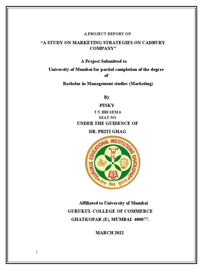 Ritu Final Black Book | PDF | Survey Methodology | Chocolate