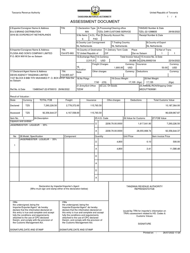 Tansad Floisa 13 | PDF | Taxes | Value Added Tax