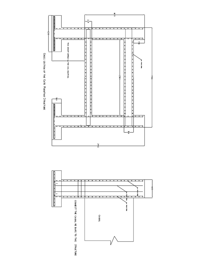 Gate Mounting Structure Cross Section | PDF