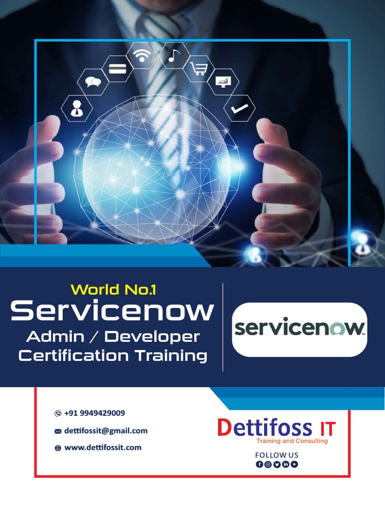 Servicenow Curriculum by Mr. Srinivas Sunkara Dettifoss IT | PDF | Java Script | Cloud Computing