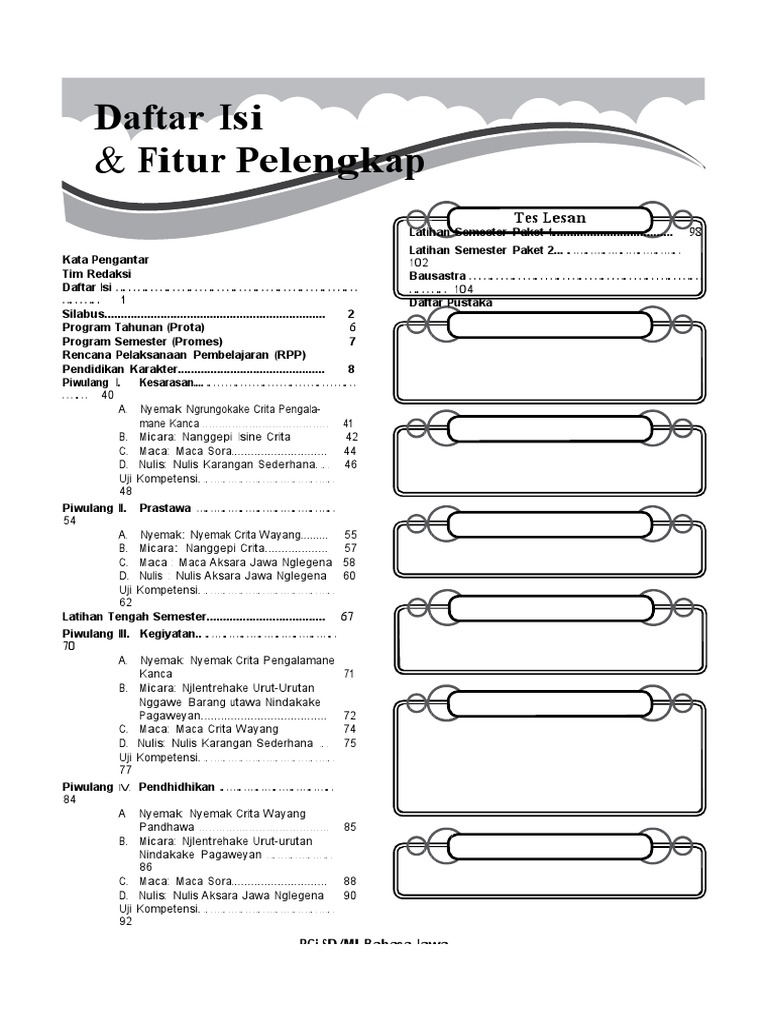 Perangkat Bahasa Jawa Kelas 3 (RPP, Silabus, Prota, Promes) | PDF Perangkat Bahasa Jawa Kelas 3 (RPP, Silabus, Prota, Promes) | PDF