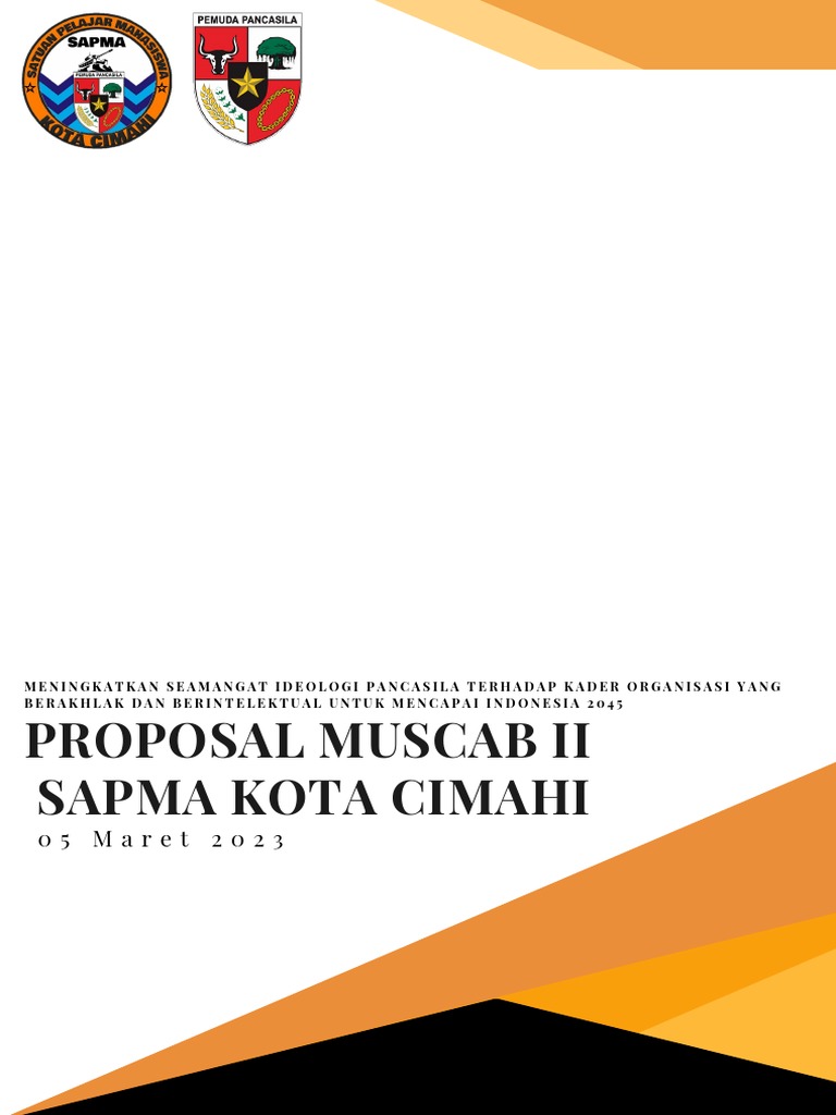 Proposal Muscab II Sapma Kota Cimahi | PDF