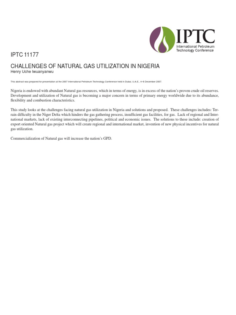 Challenges of Natural Gas Utilization | PDF