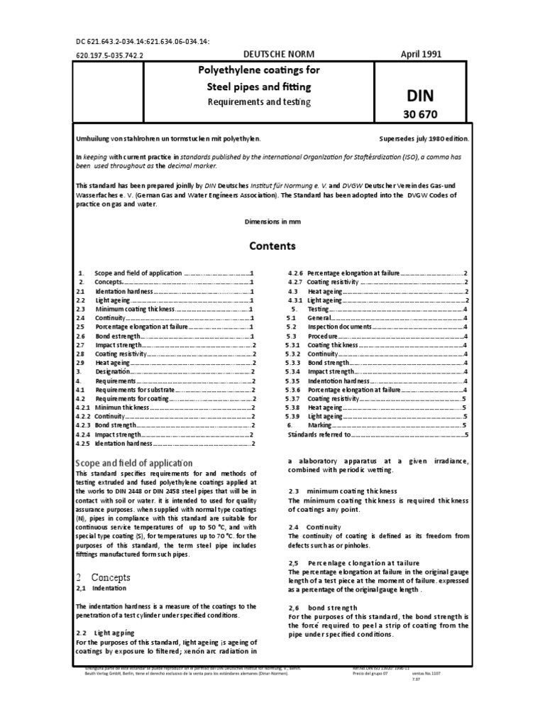Din 30670 | PDF