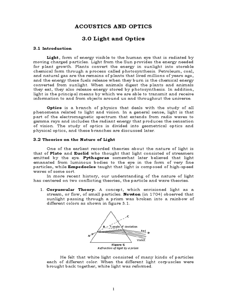 Light Optics | PDF | Light | Electromagnetic Radiation Light Optics | PDF | Light | Electromagnetic Radiation