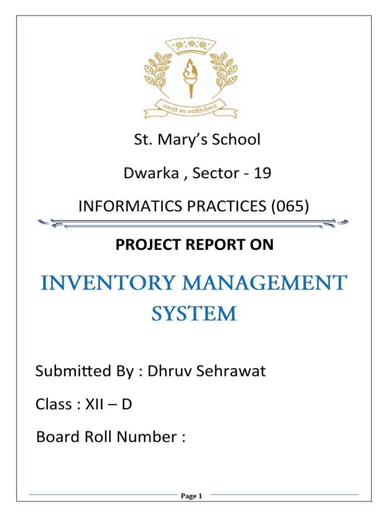 Ip Project | PDF | My Sql | Python (Programming Language)