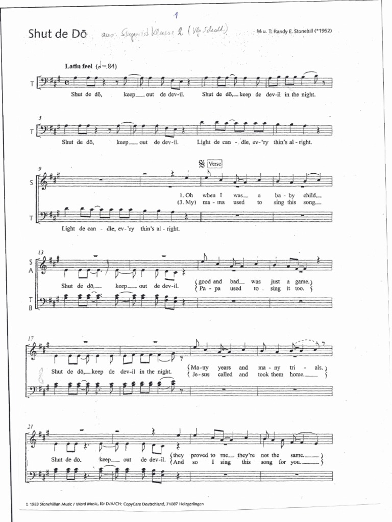Shut de Do - Stonehill | PDF