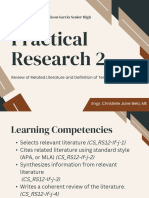 RRL Matrix Sample | PDF