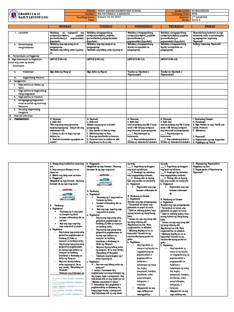 Mtb3 q2 Week 8 Pivot | PDF