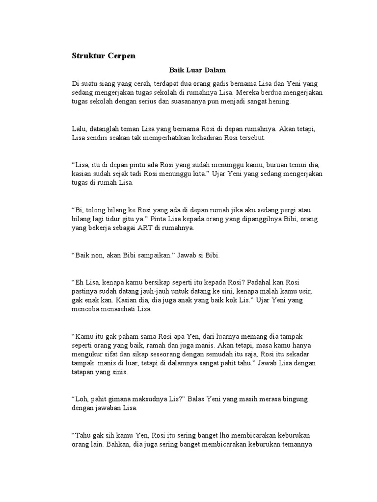 Struktur Cerpen | PDF