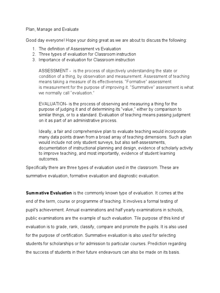 Good Day Everyone | PDF | Educational Assessment | Teaching Method