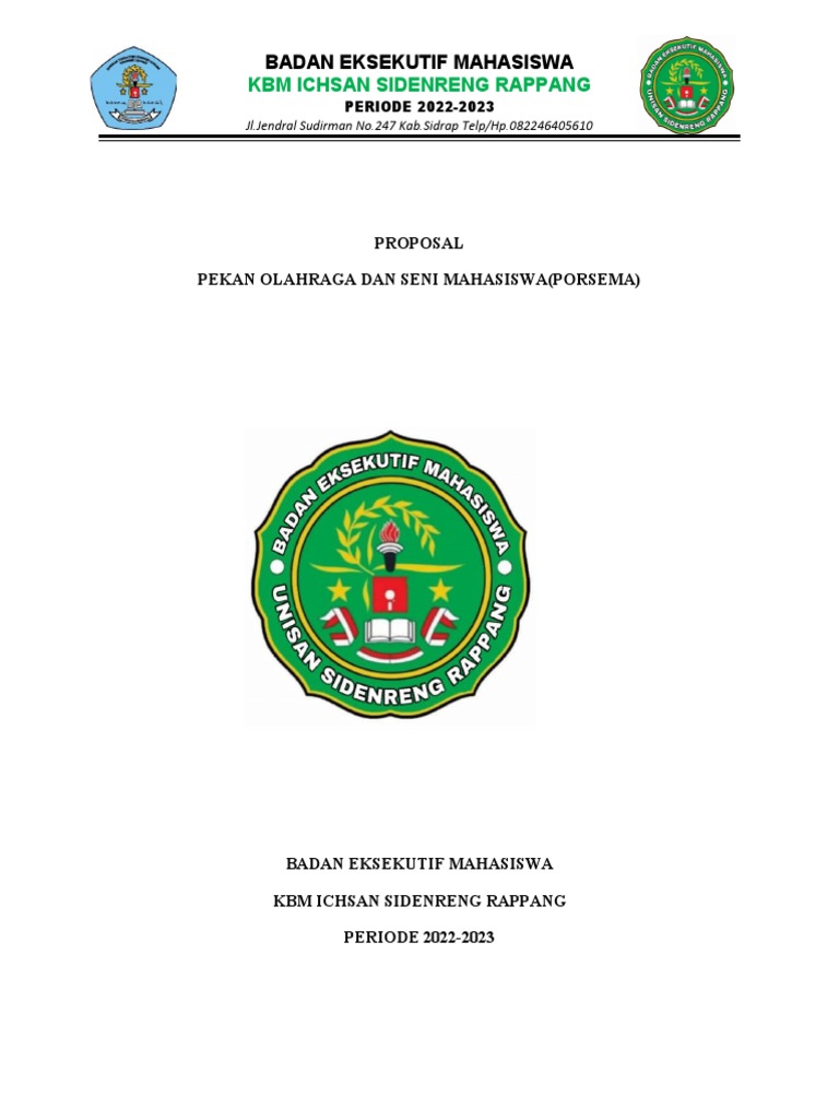 Proposal Porseni | PDF