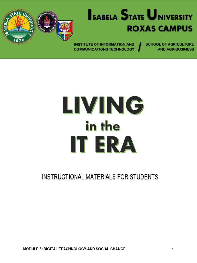 Bslea Ge Elec 1 Living in The It Era Module 5 Na | PDF | Automation | Information And ...