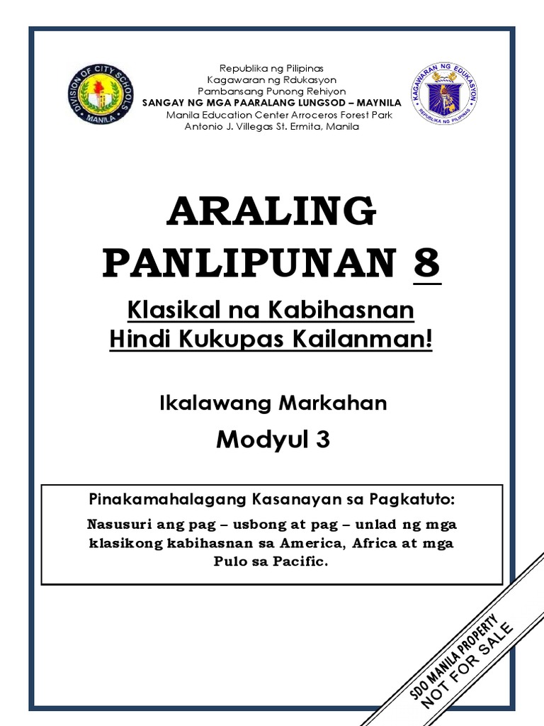 AP-8 Q2 Mod3 | PDF
