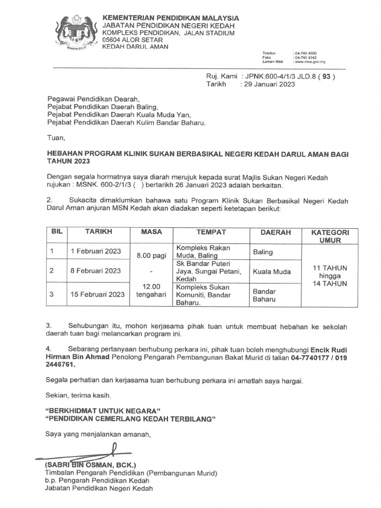 Hebahan Klinik Sukan Berbasikal | PDF