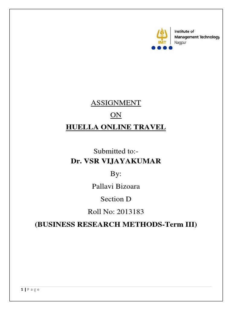 Case Analysis of Huella Online Travel | PDF | Focus Group ...