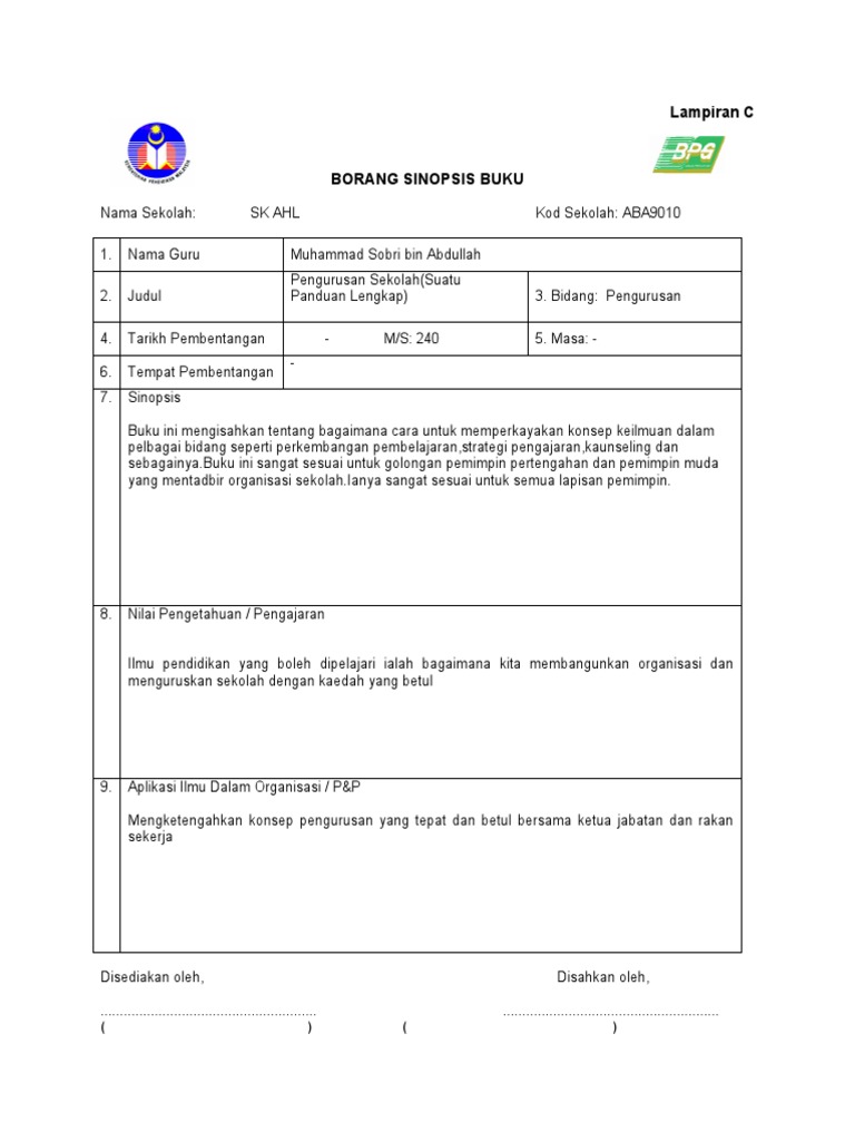 LaDaP (Sinopsis Buku) | PDF