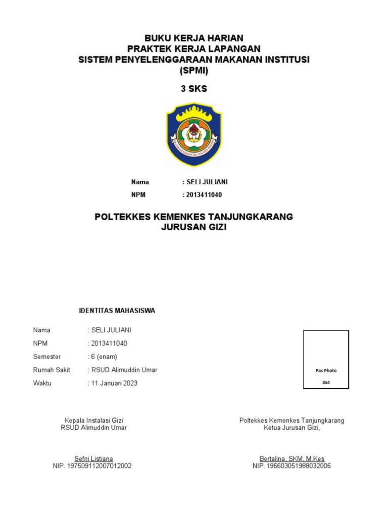 Logbook PKL SPMI 2022 | PDF
